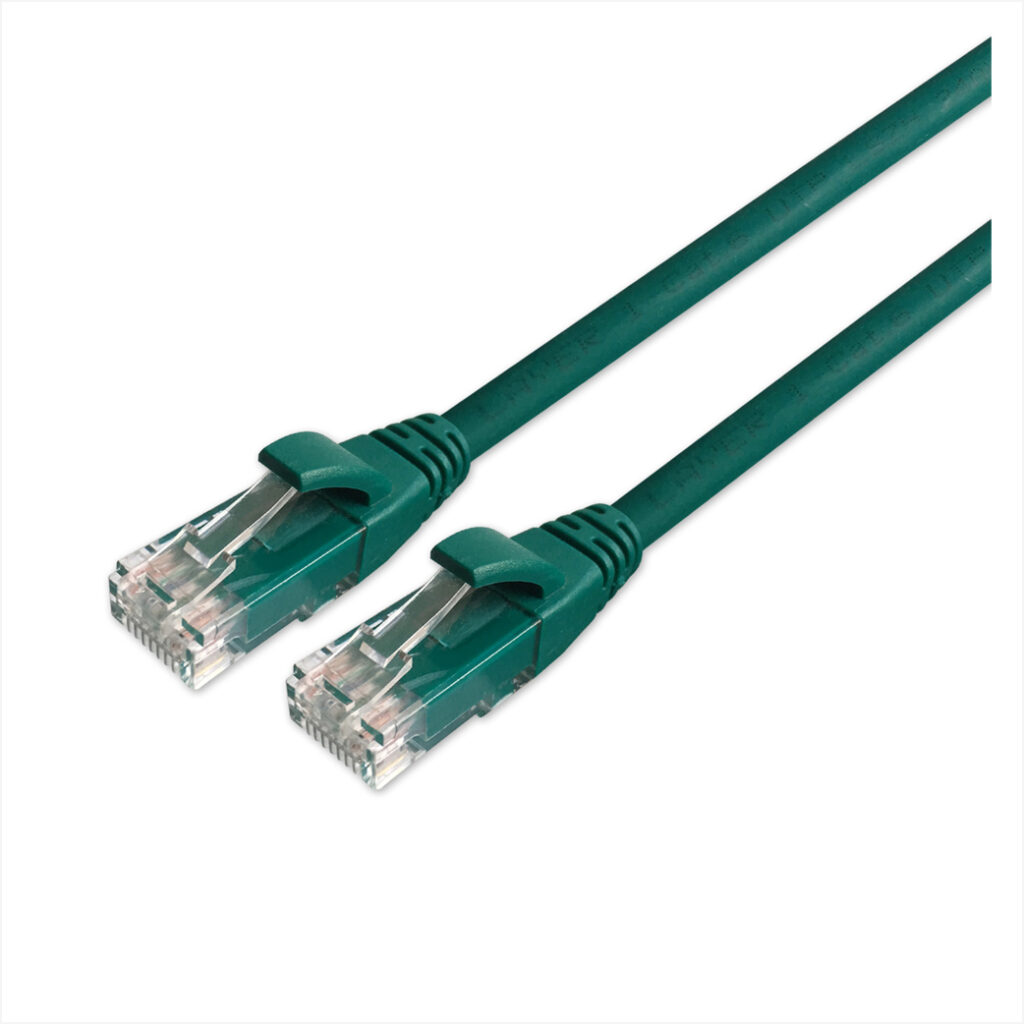 Cat 6 UTP RJ45 LSZH Copper Patch Lead 10m - Green - Optical Solutions ...