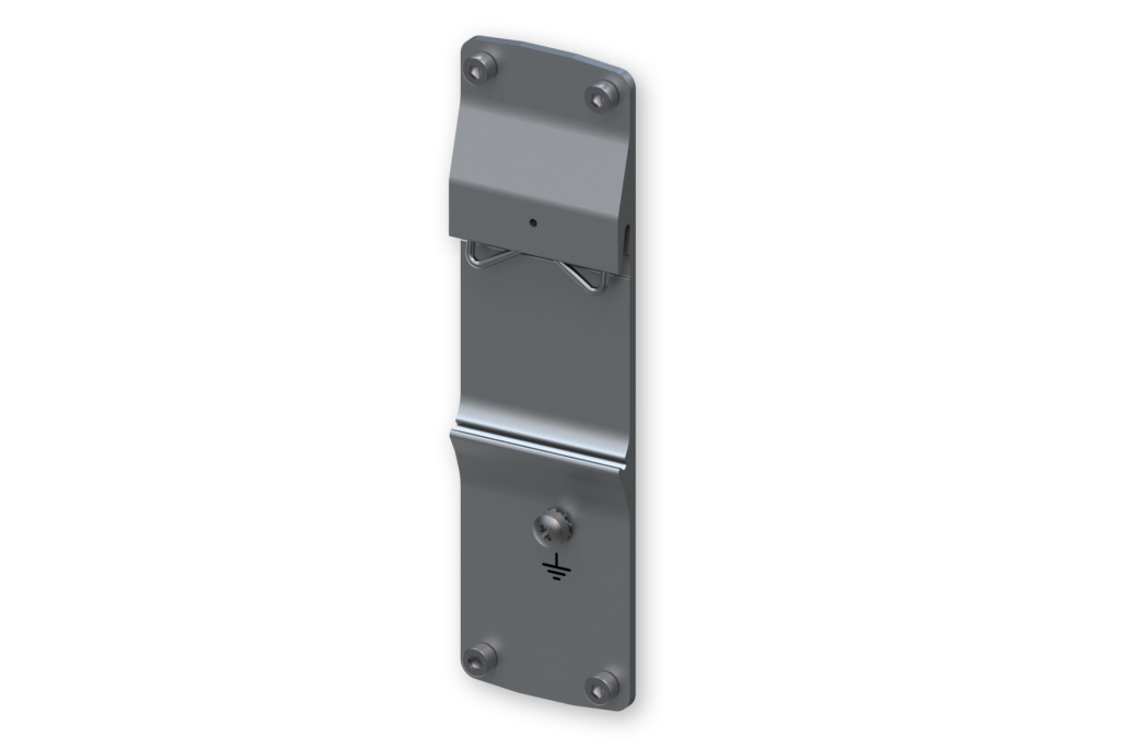 TSW1 Rear panel with DIN rail holder - Optical Solutions Australia